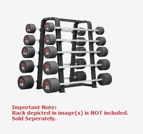 Premium Fixed Barbell Set - Straight Bar 10kg - 40kg Auction (0004 ...