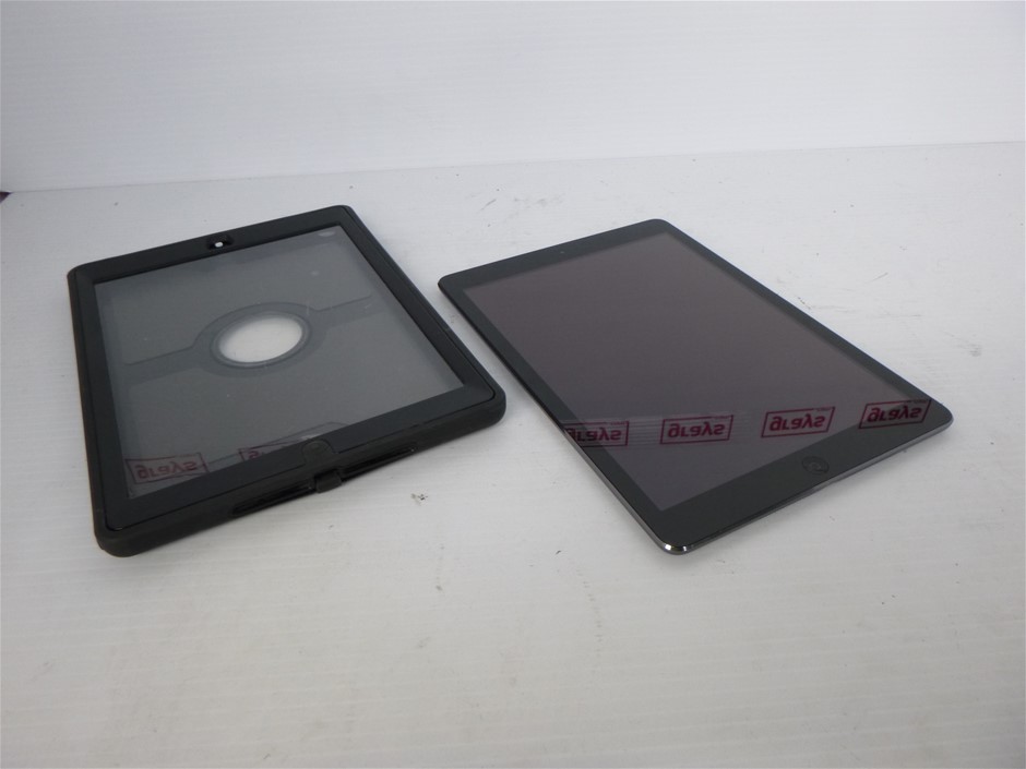 Apple iPad Air A1475 16GB Wi-Fi + Cellular Space Grey Tablet Pc Auction ...