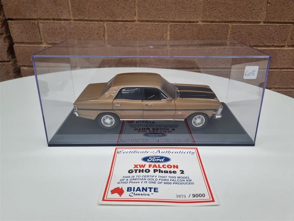 “Grecian Gold” 1970 Ford Falcon XW GT-HO Phase II 1/18 Scale Model Car ...