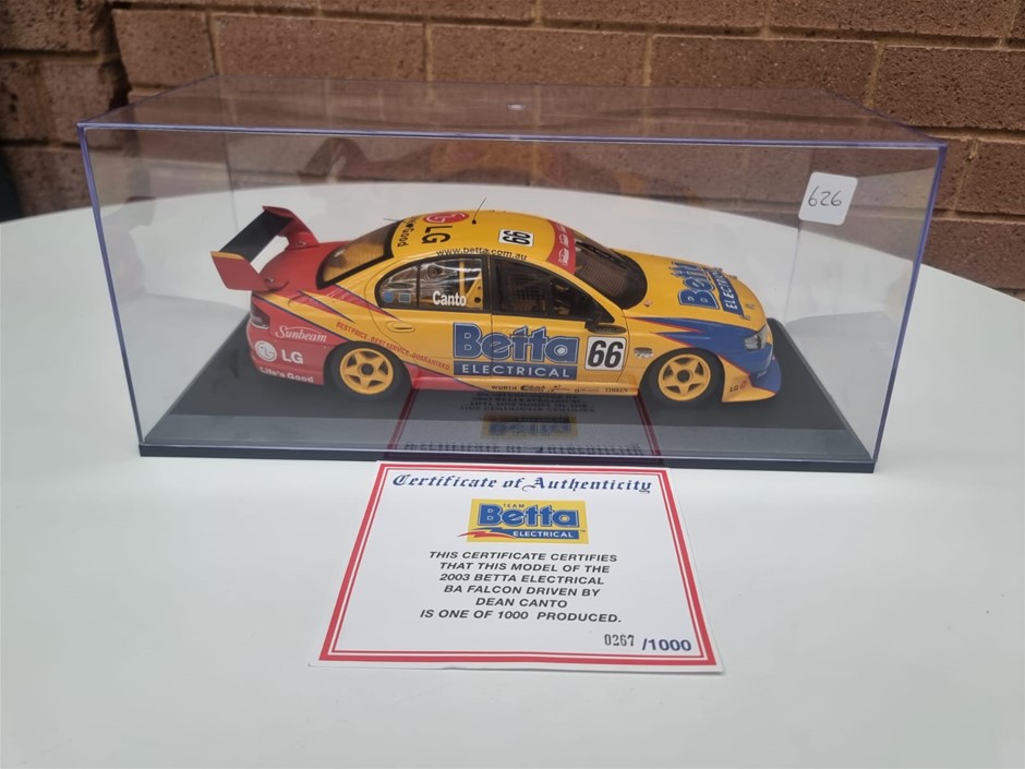 “Dean Canto” Ford BA Falcon #66 2003 Betta Electrical 1/18 Scale Model ...