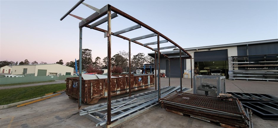 2x8 Building Portal Frame Duragal Base perimeter with rolled roof ...