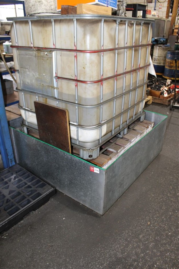 IBC Waste Oil Tank with Steel Bunt Auction (1046-5050714) | Grays Australia