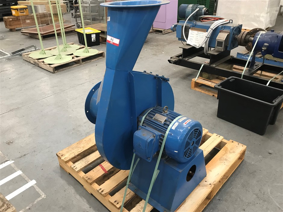 Large Steel Fabricated Blower with Teco Induction Motor (5.5kW) Auction ...
