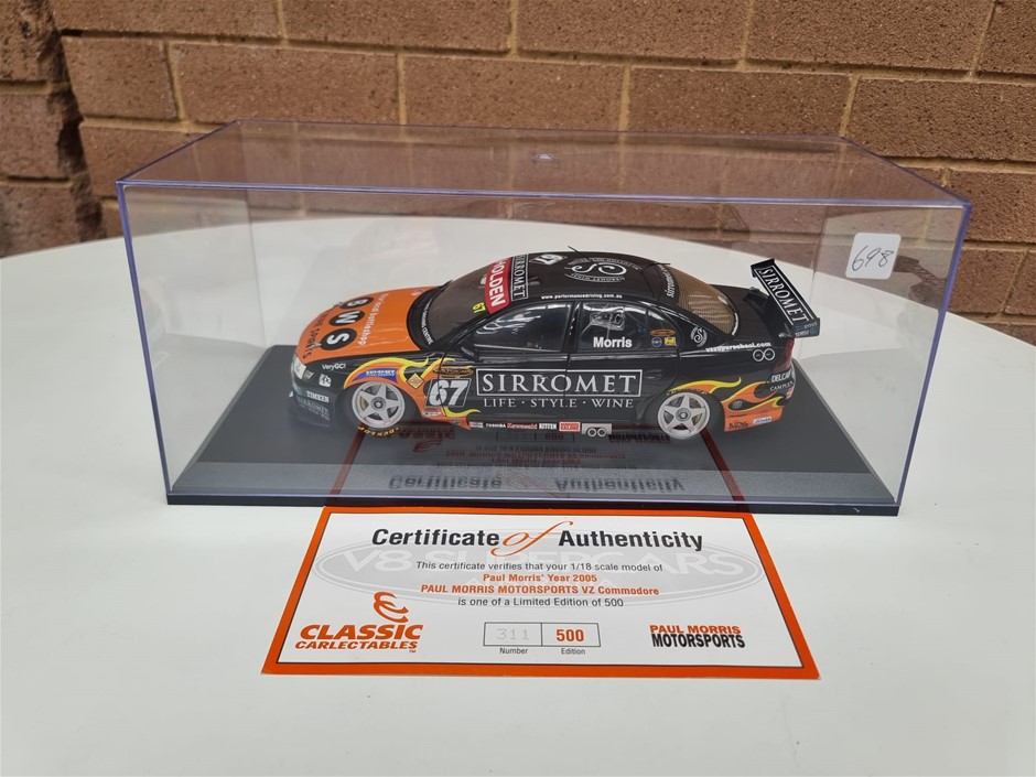 P.Morris Holden VZ Paul Morris Motorsport Sirromet #67 1/18 Scale Model ...