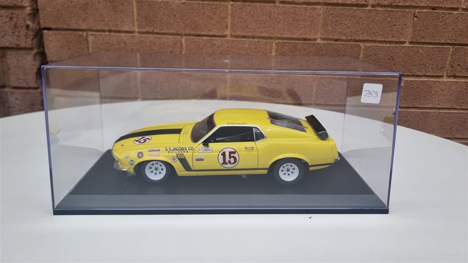 1970 Ford Mustang Boss 302 George Follmer #15 TransAm 1/18 Scale Model ...