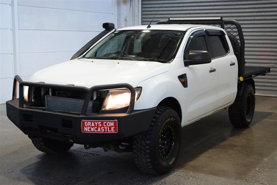 2012 Ford Ranger XL 4X4 PX Turbo Diesel Automatic Crew Cab Chassis ...