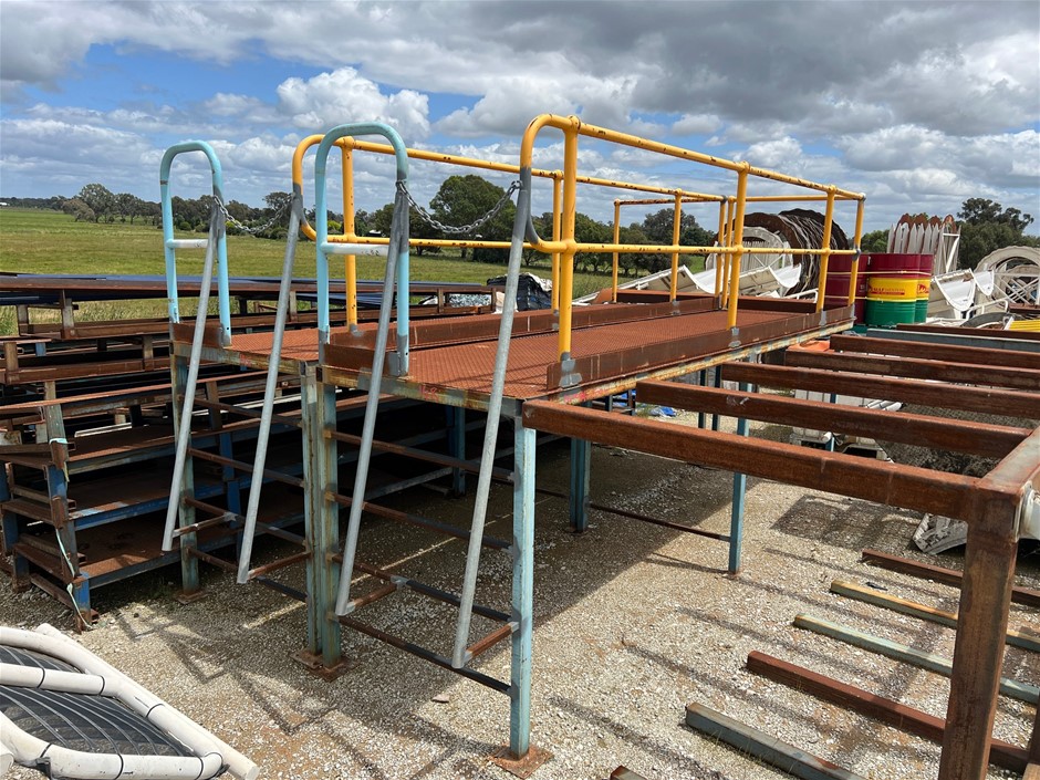 Fabricated Steel Platforms with Handrails Auction (0148-3023794 ...