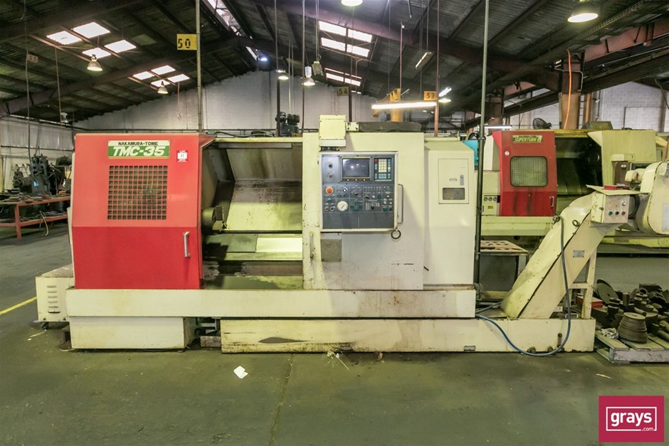 1988 Nakamura-Tome TMC-35 CNC Lathe Auction (0011-5050629) | Grays ...