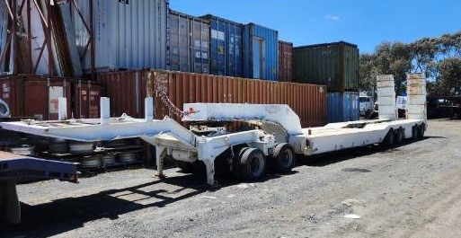 1985 Drake 4x8 with 2x8 Dolly Hydraulic Widening Float Auction (0002 ...