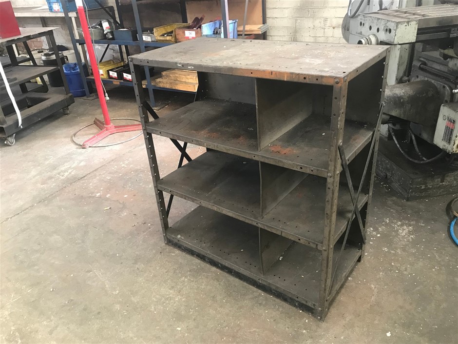 Steel 4 Tier Shelf Unit Auction (0103-3024074) | Grays Australia