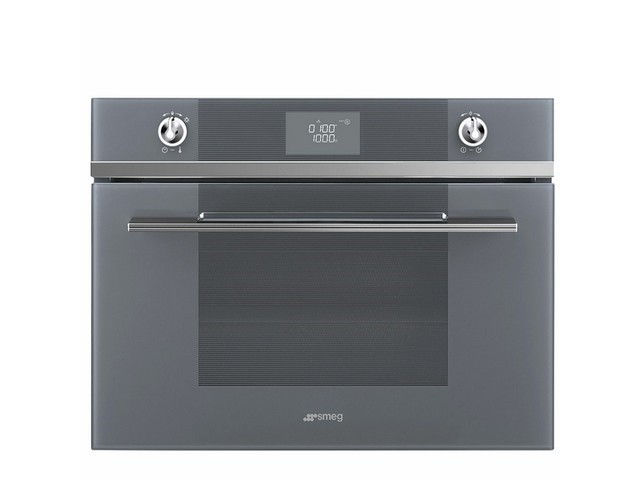 SMEG 45cm Linea Aesthetic Compact Microwave Oven with Grill SFA4102MS ...