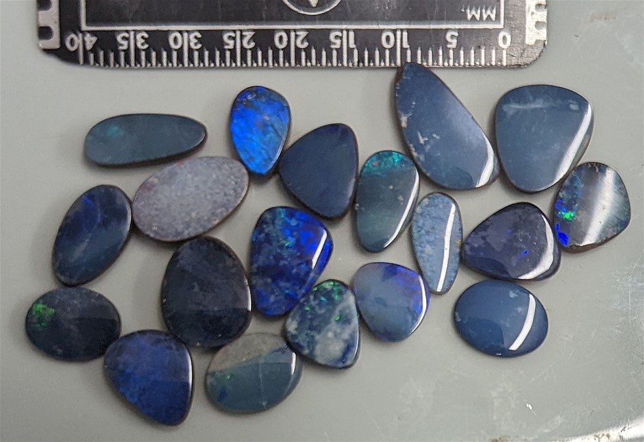 30 carats Australian OPAL Doublet Gemstones Auction (0020-2548636 ...