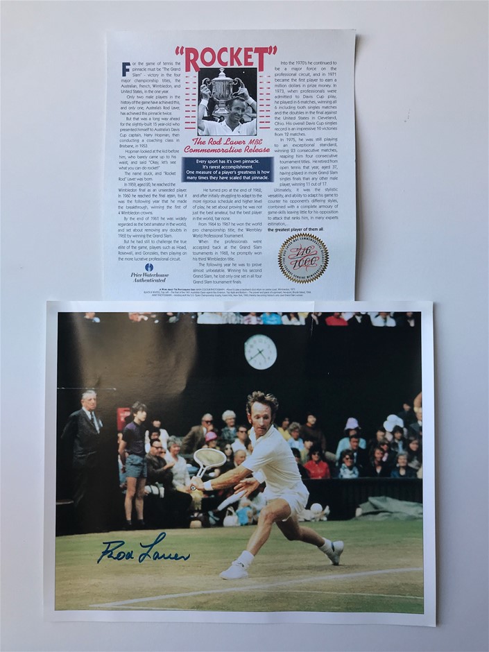 Signed Rod Laver limited memorabilia Auction (0020-8016688) | Grays ...