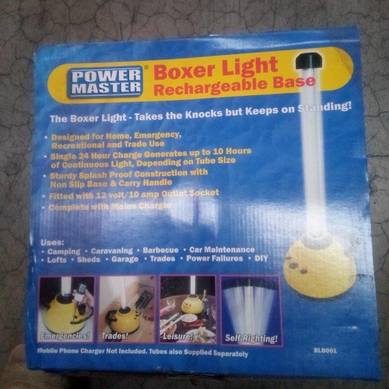 Boxer Light with Rechargeable Base Auction (0014-3024047) | Grays Australia