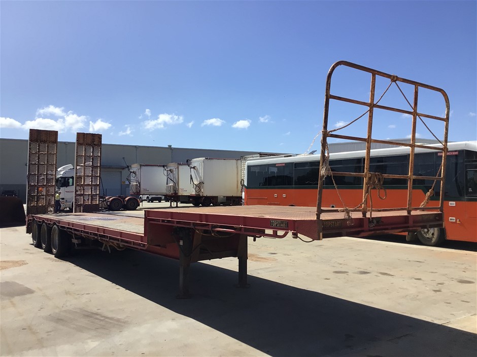 2007 Topstart Triaxle Drop Deck Trailer with Ramps Auction (0027 ...