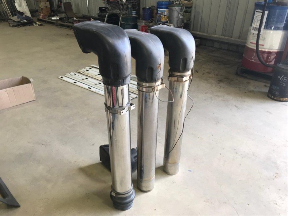 3x Kenworth Intake Stacks with 5 Inch Plastic Heads Auction (0087 ...