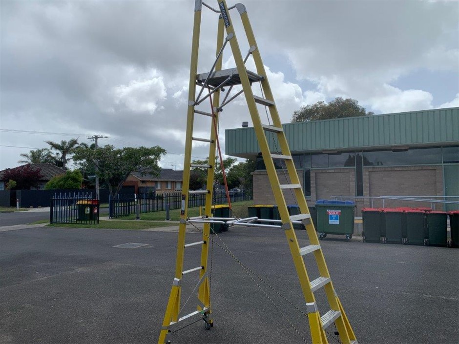 Branach Platform Ladder on Wheels Auction (0009-3024079) | Grays Australia