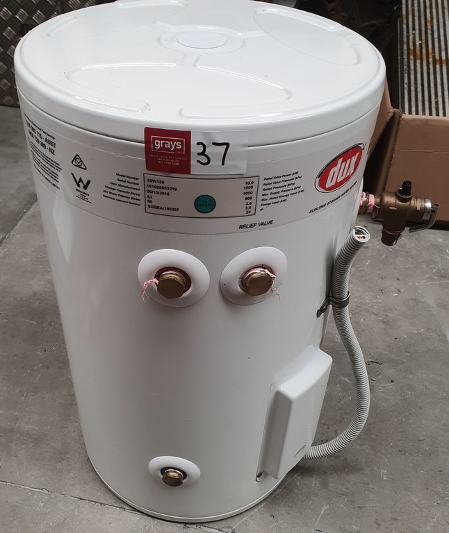 Dux 50W136 53L Electric Hot Water Tank Auction (0037-5051381) | Grays ...