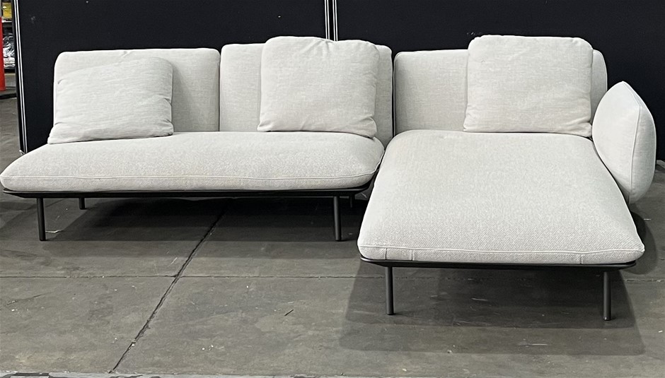 Tribu Senja 2 Piece Modular Sofa Auction (0020-5051519) | Grays Australia