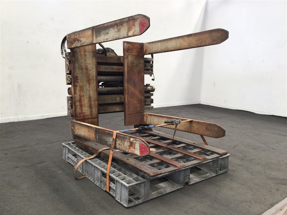 Long Reach Brudi Forklift Pallet Turner Attachment Auction (0002-7042949) | Grays Australia