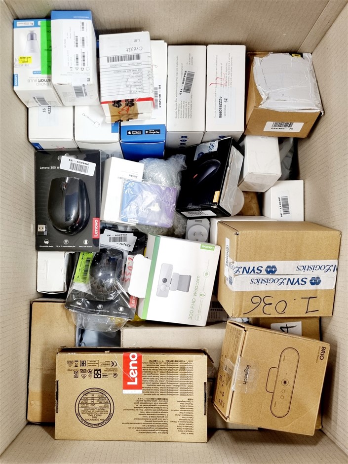 Box of USED/UNTESTED Lenovo Accessories Auction (0007-2187475) | Grays ...