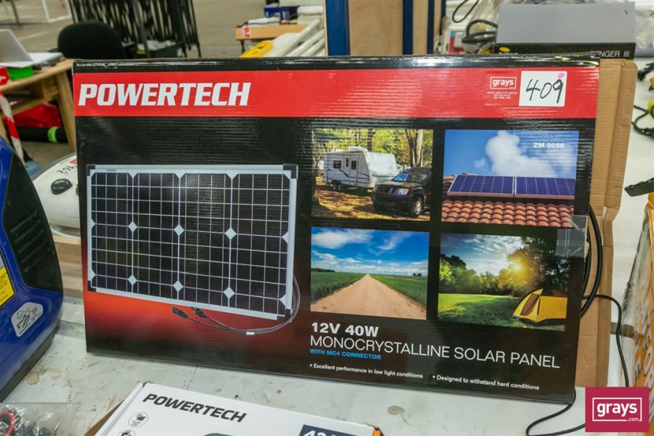 Powertech MB3749 Multi Function Portable Power Supply with Solar Panel ...