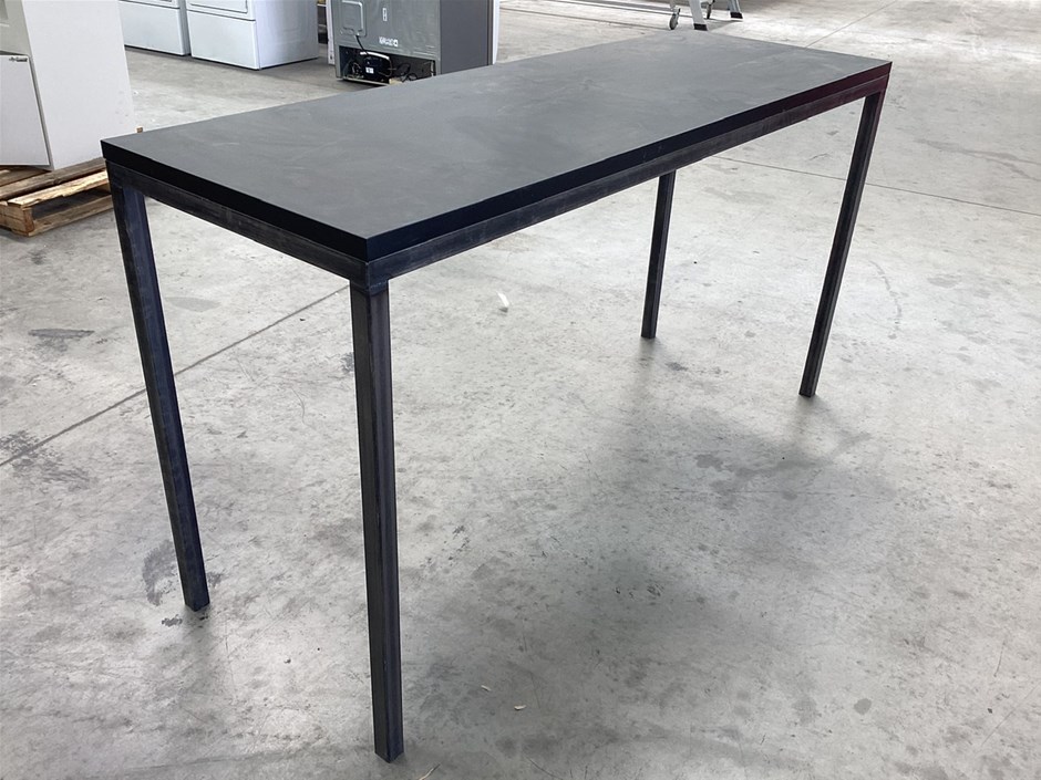Steel Framed Table with Laminated Top Auction (0018-3024381) | Grays ...