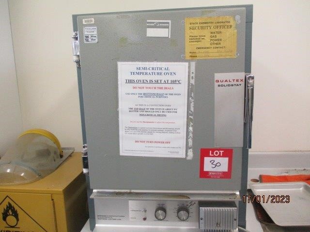 Qualtex Solidstat Oven Auction (0030-3024293) | Grays Australia