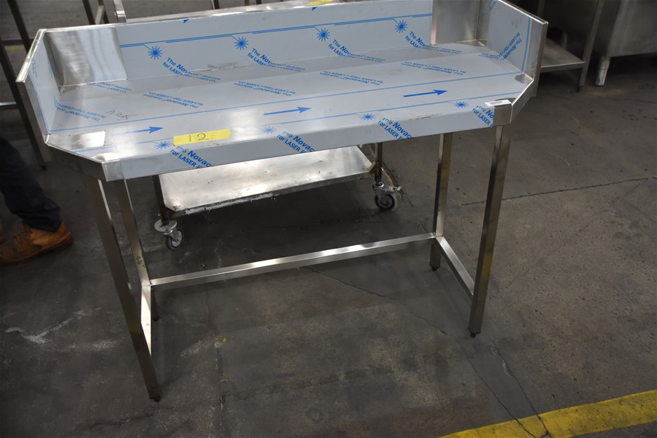 Stainless Steel Preparation Bench with Splashback Auction (0021-5051773 ...