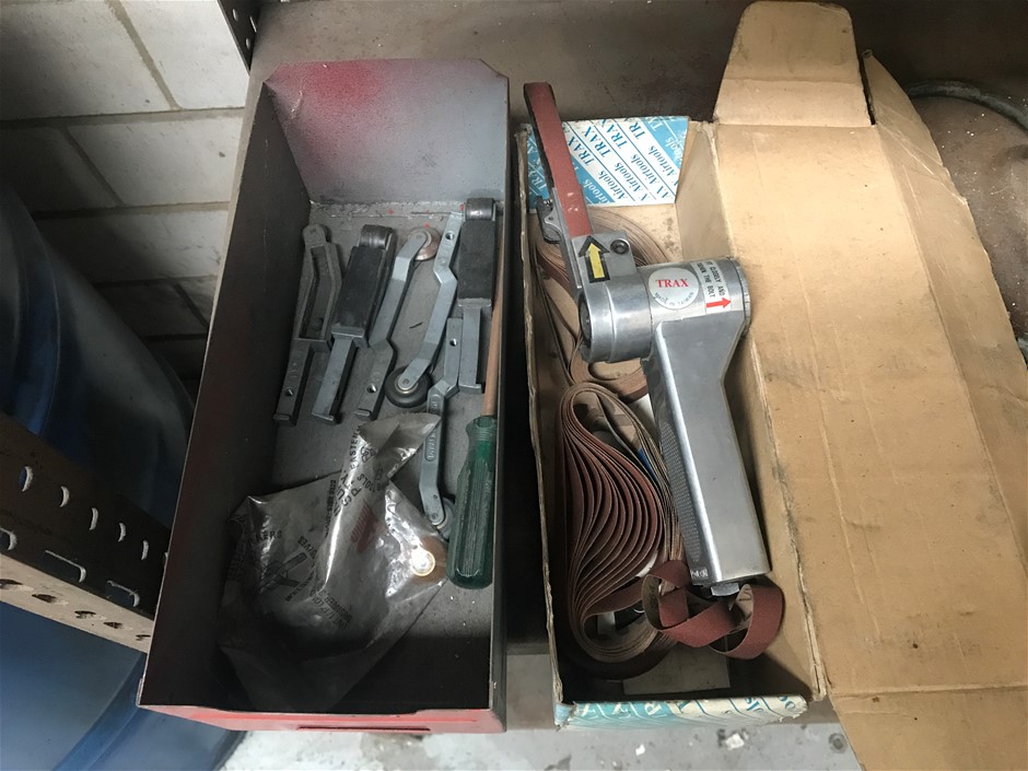 1x Trax Pneumatic Belt Linisher Auction (0028-3024380) | Grays Australia