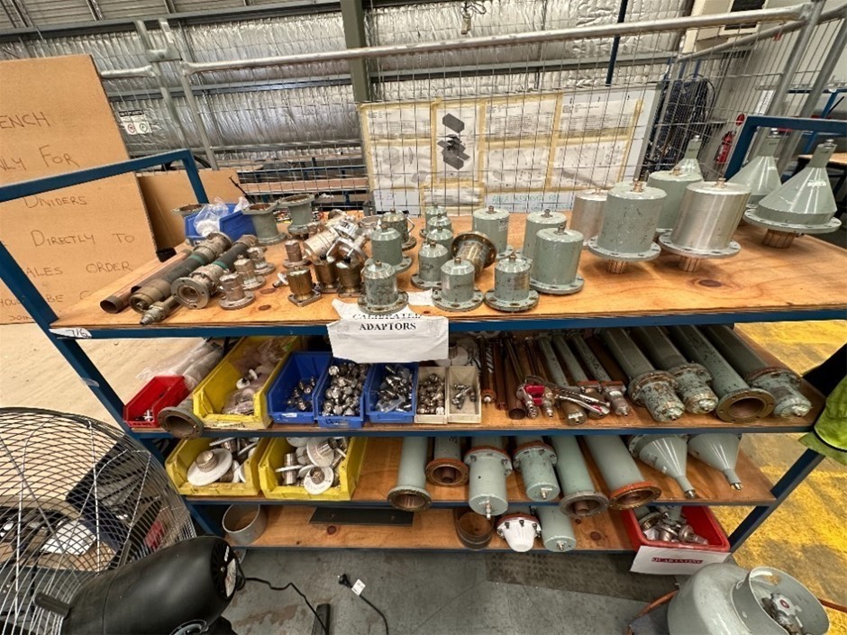 Mobile steel frame 4 tier storage rack and contents Auction (0716 ...