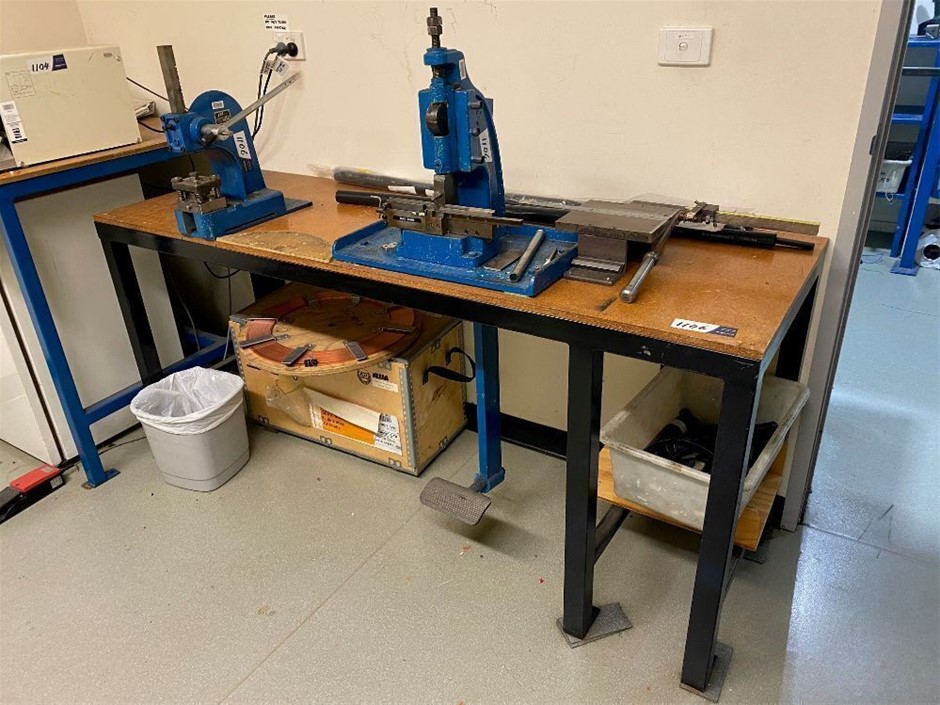 Manual Presses (x21) on Steel Fabricated Bench Auction (1106-3024855 ...