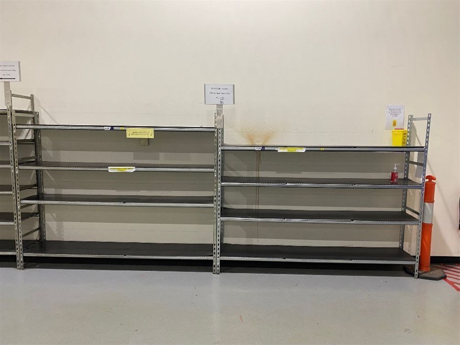 Steel Storage Racking, 4 Tier Auction (1134-3024855) | Grays Australia