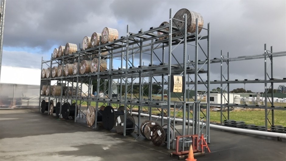 12 Bays of Dexion Galvanised Pallet Racking, 14 Uprights, 72 Cross ...