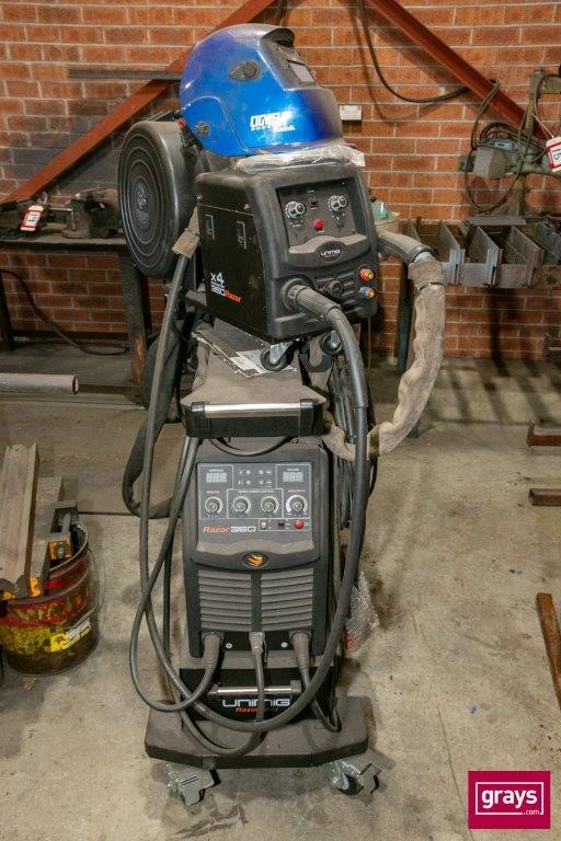Unimig Razor 350 Mobile MMA-MIG-TIG Welder Auction (0011-5051584) | Grays Australia