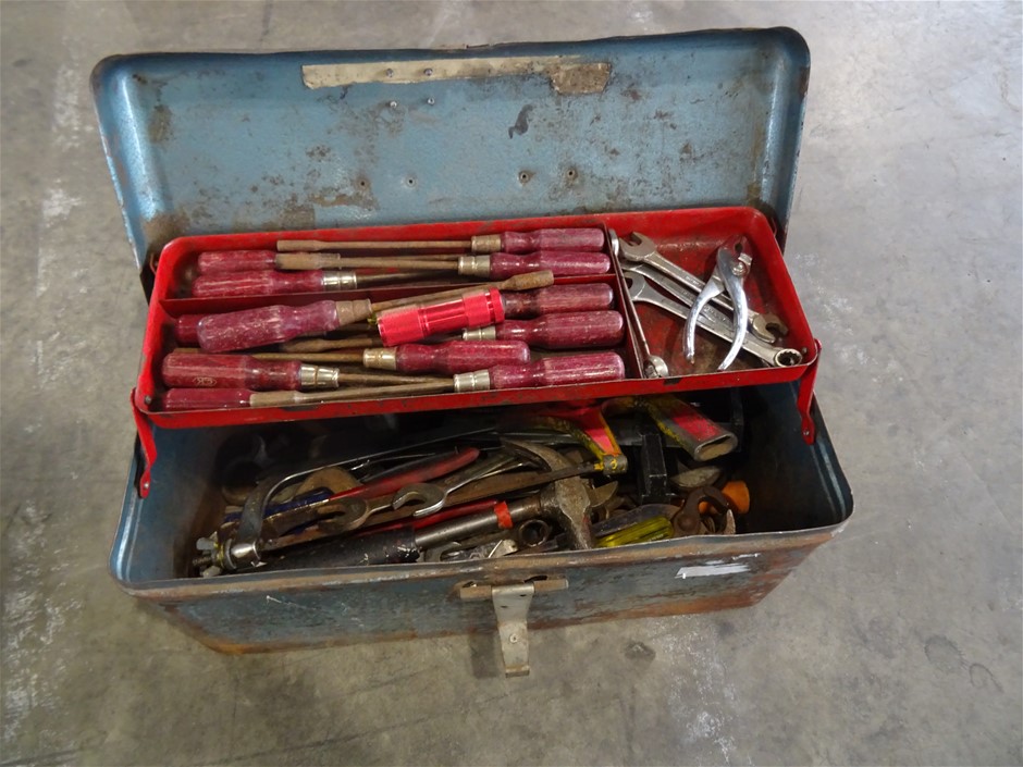 Tool Box with Assorted Hand Tools Auction (0027-8016687) | Grays Australia