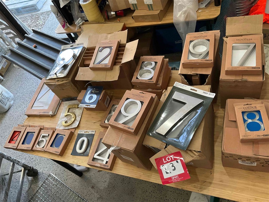 Assorted House Numbers Auction (0023-3024509) | Grays Australia