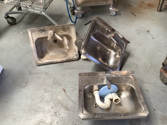 3 x Assorted Stainless Steel Sinks Auction (0069-9038574) | Grays Australia