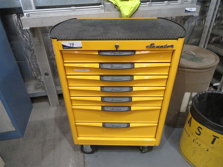 Tool Trolley, Senator 9 Drawer with assorted Hand Tools Auction (0039 ...