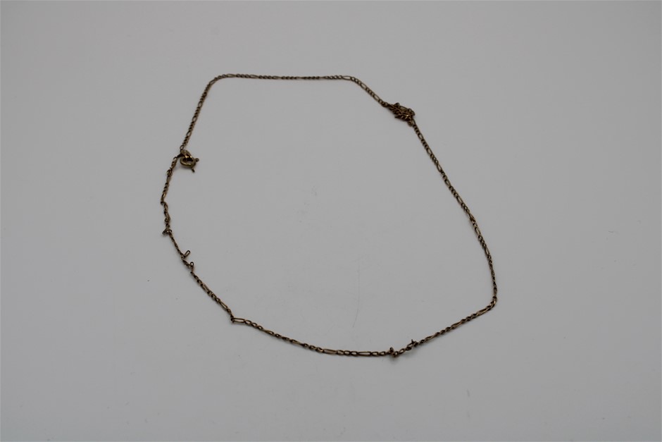 A Stamped 9Ct Yellow Gold, Chain Necklet Auction (0003-9037902) | Grays ...