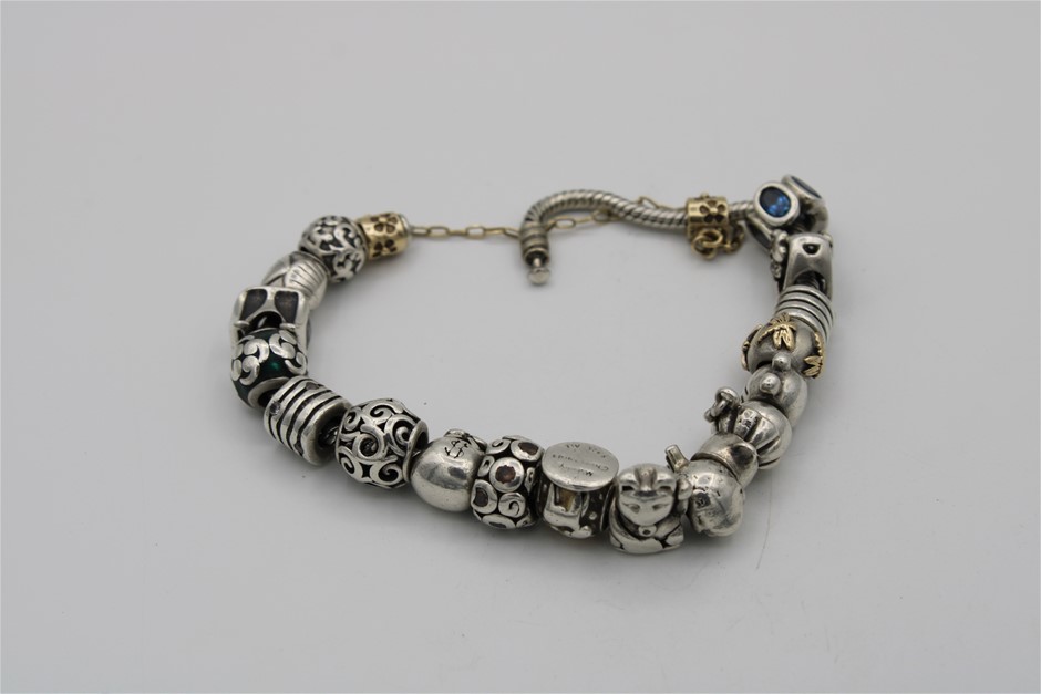Pandora Bracelet With 19 Assorted Charms Auction (0021-9037902) | Grays ...