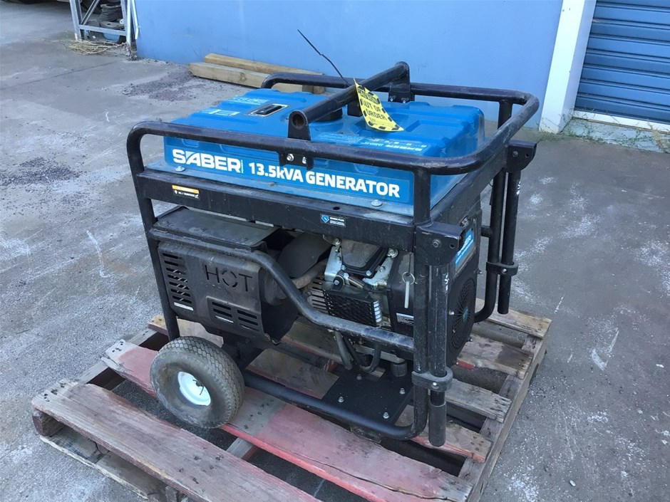 Saber 13.5KVA Generator Auction (0172-3024378) | Grays Australia