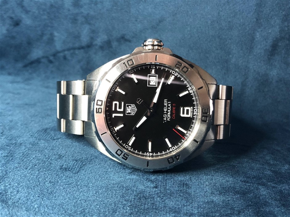 TAG HEUR FORMULA 1 CALIBRE 5 BLACK DIAL Auction (0024-2550147) | Grays ...