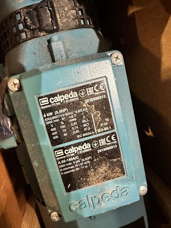 Calpeda A65-150A/C spear jet pumps Auction (0254-5051738) | Grays Australia