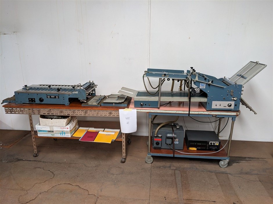 Faltex Suction Folding Machine Auction (0027-5051597) | Grays Australia