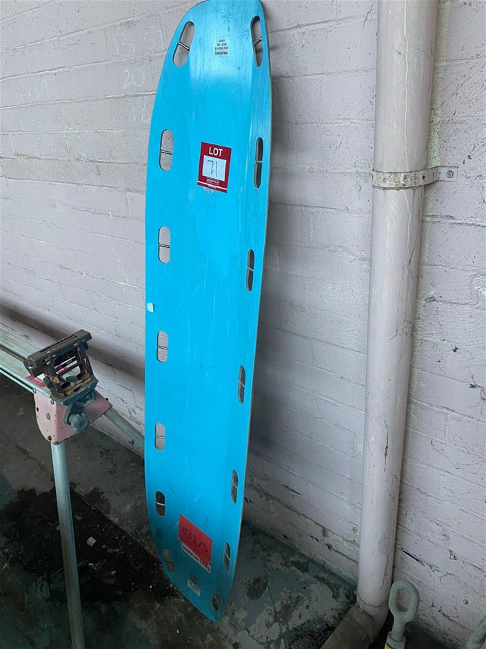 DHS Emergency and Rescue Spineboard, 160kg Safe Working Load Auction ...
