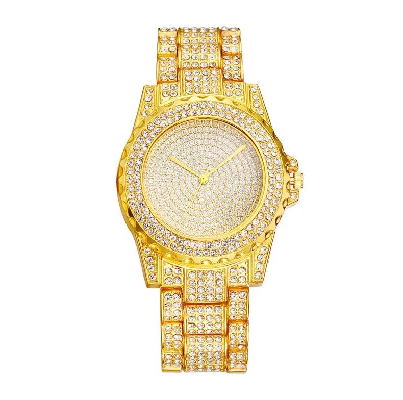 Elegant 18k Gold plated Simulated Diamond Watch Auction (0001-2550251 ...