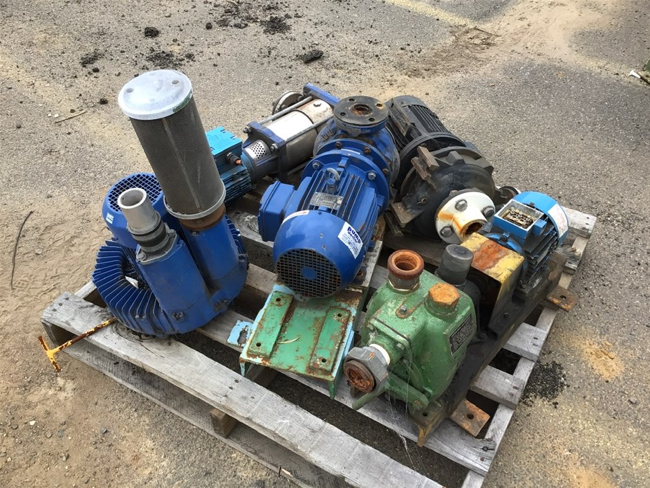 1 x Pallet of Assorted Pumps & Induction Motors Auction (0010-3024685 ...