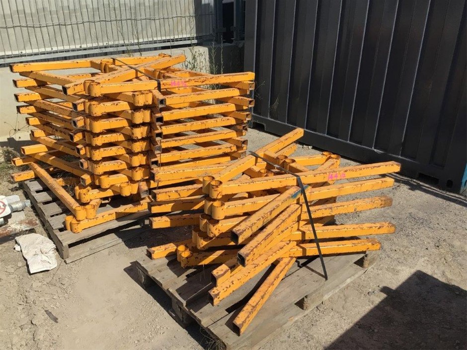 Approximately 44x Steel 'A' Frame Barrier Supports Auction (0144 ...