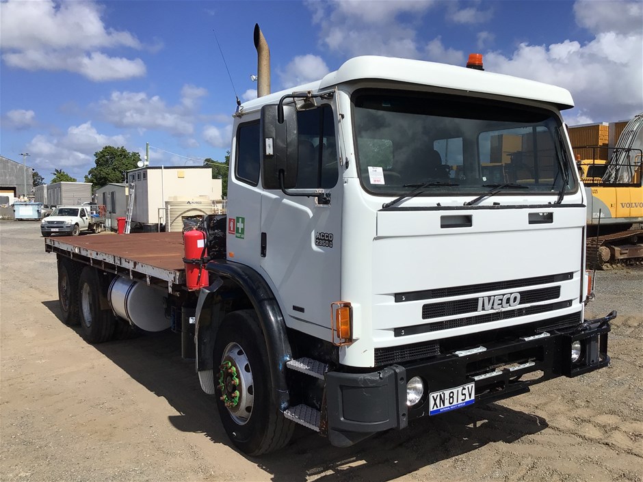 2007 IVECO ACCO 6 x 4 Tray Body Truck Auto Cummins Auction (0001-7043479) | Grays Australia